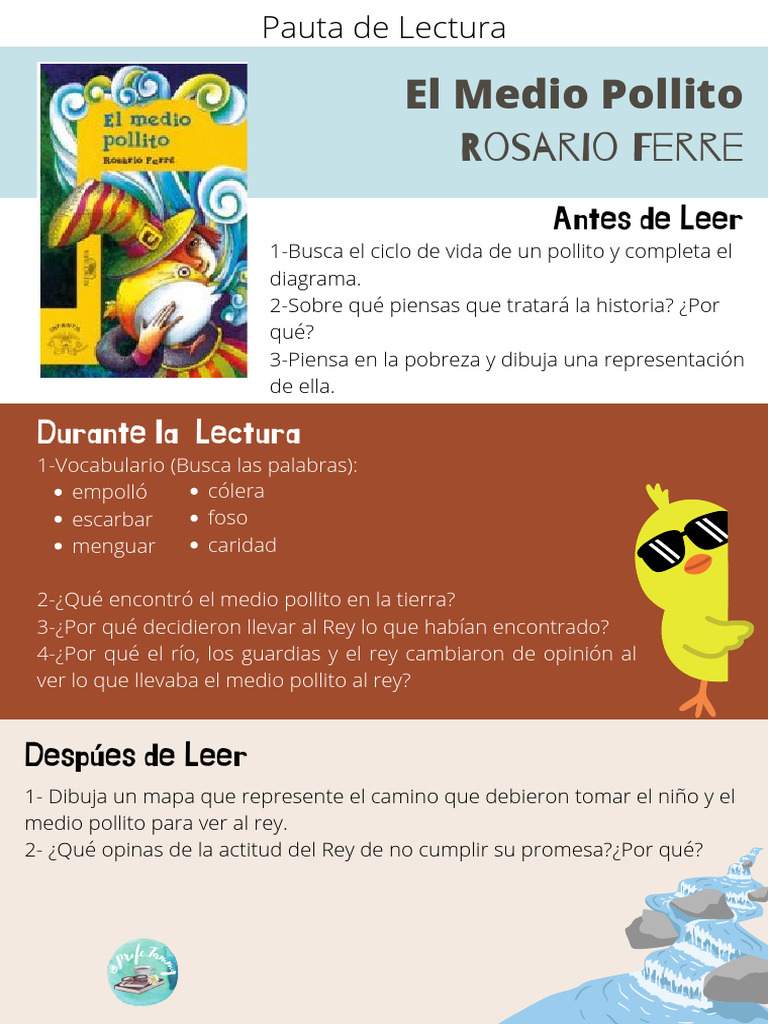 Pauta Lectura El Medio Pollito Autor Rosario Ferre | PDF | Ciencias ...