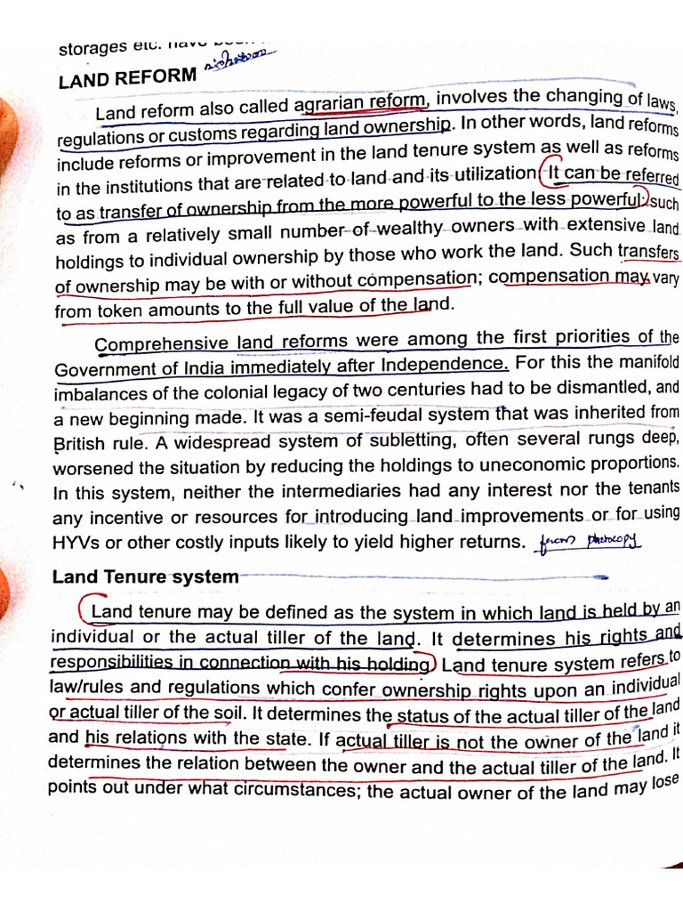 Land Reforms | PDF