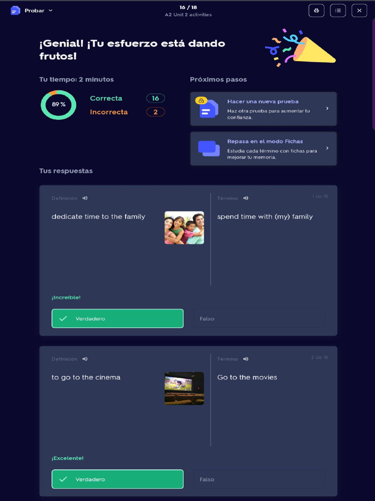 A2 Activities Flashcards. | PDF