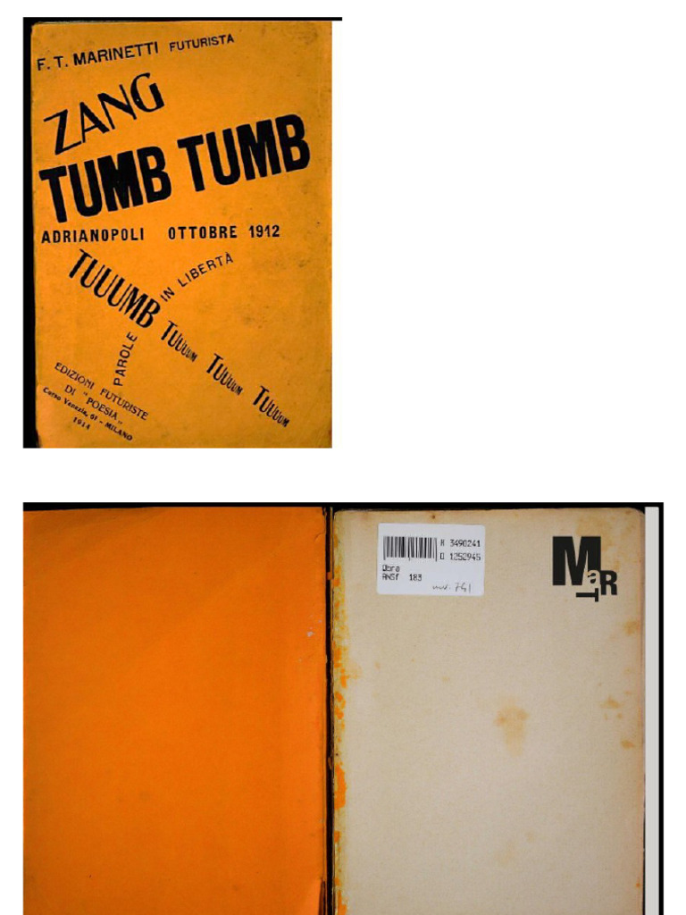 Marinetti Zang Tumb Tumb | PDF