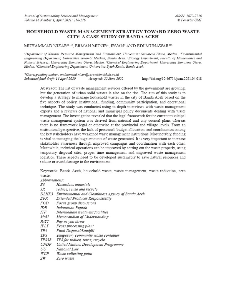 Household Waste Management Strategy Towa | PDF | Waste Management | Waste
