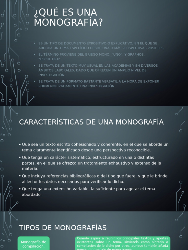 Qué Es Una Monografía | PDF | Ficción general