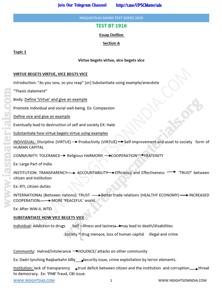 Insight IAS Mains 2019 Test 16 | PDF | Biotechnology | Intellectual ...