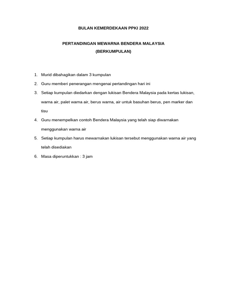 Bulan Kemerdekaan Ppki 2022 | PDF