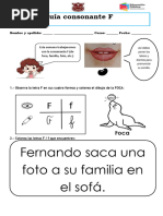 CUADERNILLO CON LA LETRA F Aprende Con Camilita | PDF
