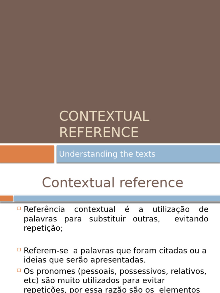 Contextual Reference LOGISTICA | PDF