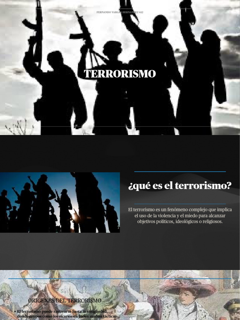 Presentacion Terrorismo | PDF | Ataques del 11 de septiembre | Al Qaeda