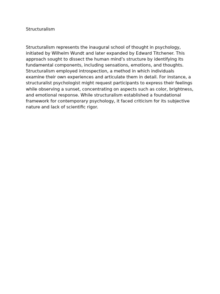 Structuralism | PDF