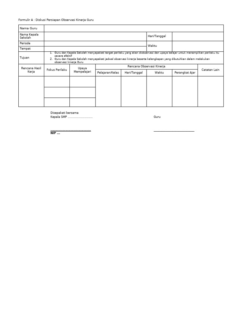 Formulir A | PDF