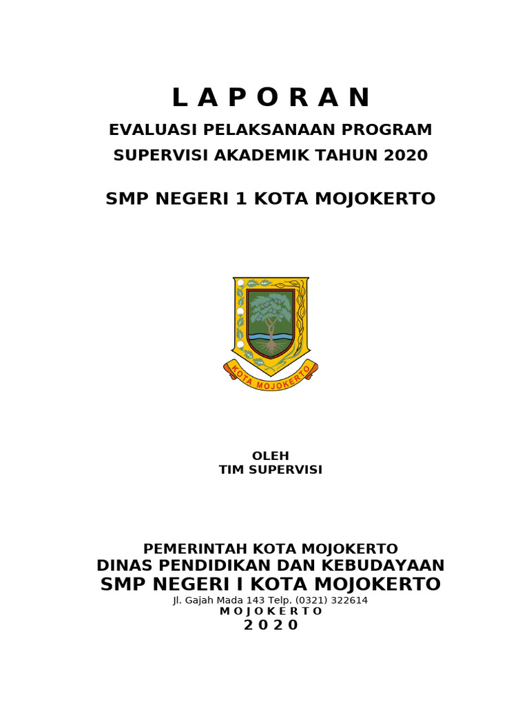Evaluasi Supervisi Akademik SMPN 1 Mojokerto | PDF | Karier & Perkembangan