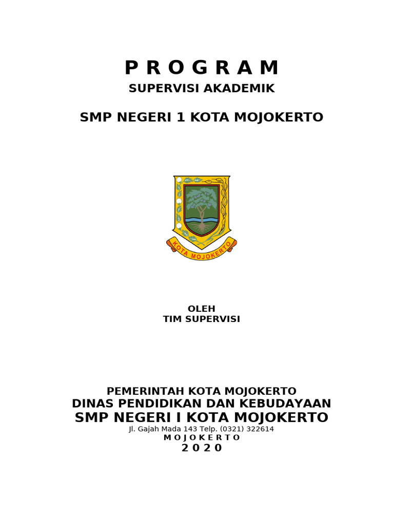 Program Supervisi Akademik | PDF