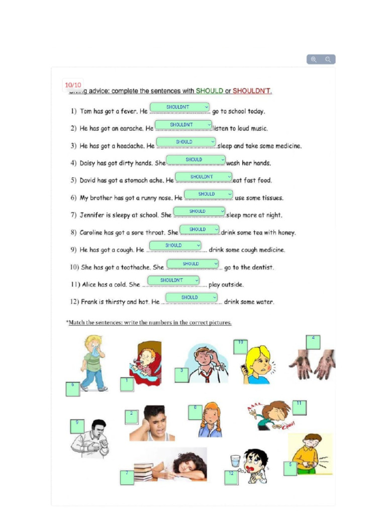 Ejercicios Liveworksheet | PDF