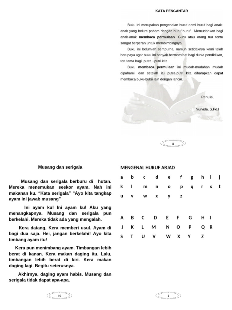 Buku Huruf untuk Anak-anak | PDF