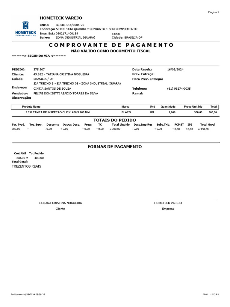 Tatiana Comprovante | PDF