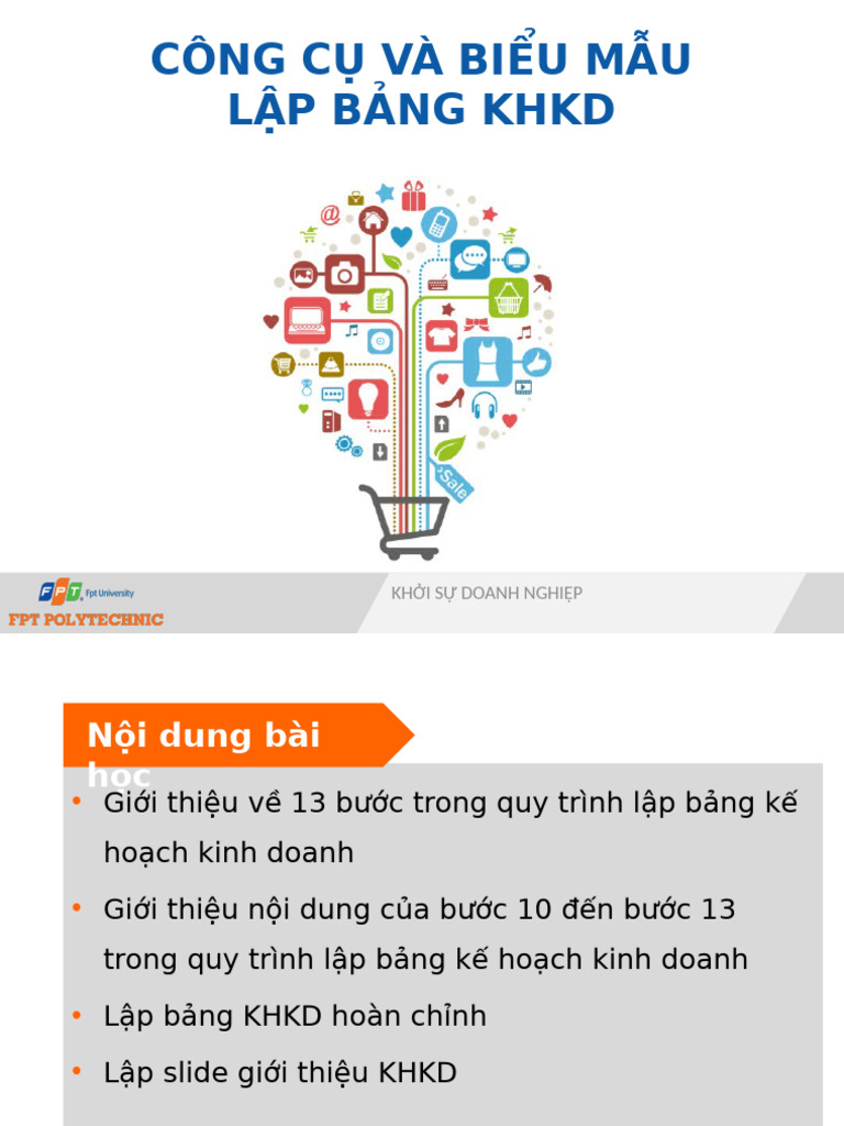 SYB3012 - SLIDE MEET 5 - Công cụ và biểu mẫu lập bảng KHKD - Phan 2 | PDF