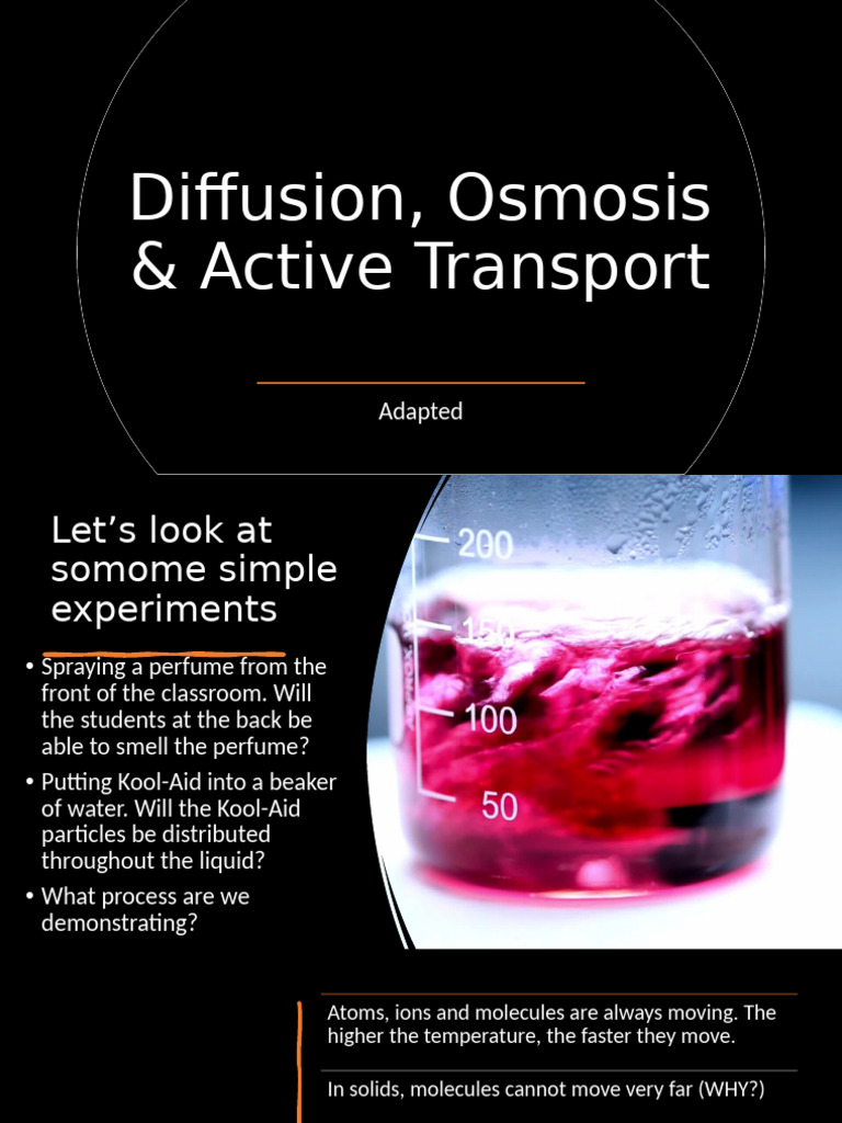Cell Transport PPT Official Grade 10 Bio | PDF | Osmosis | Diffusion