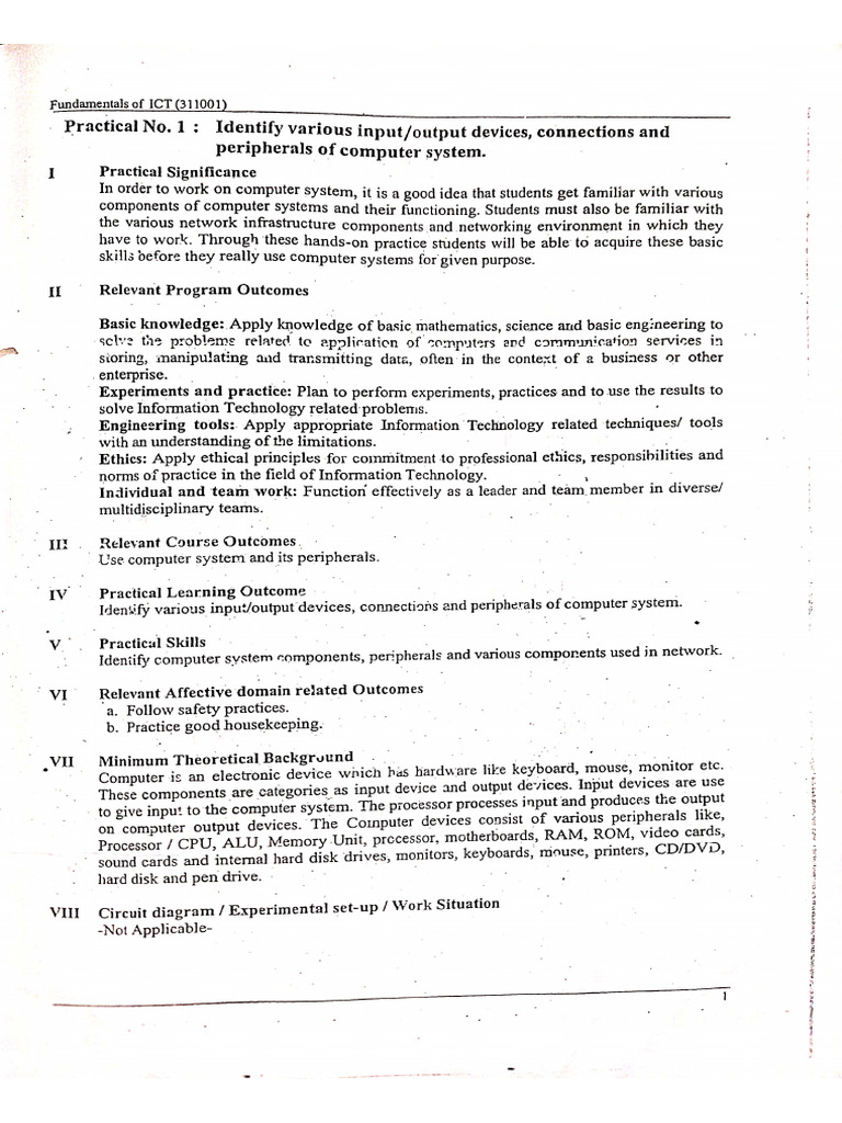 ICT Laboratory Manual | PDF