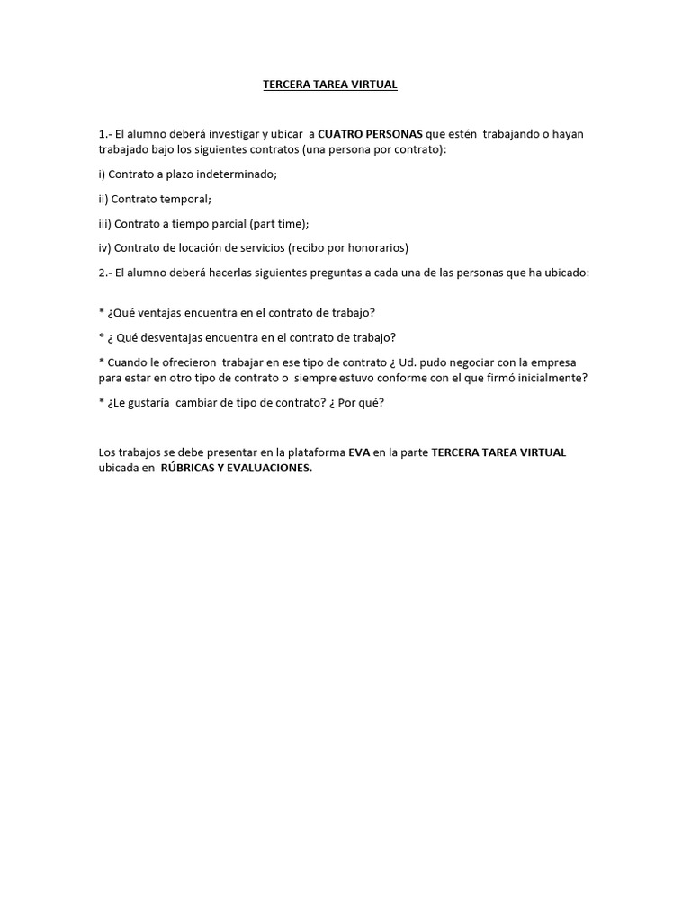 Tercera Tarea Virtual | PDF | Crecimiento personal y profesional