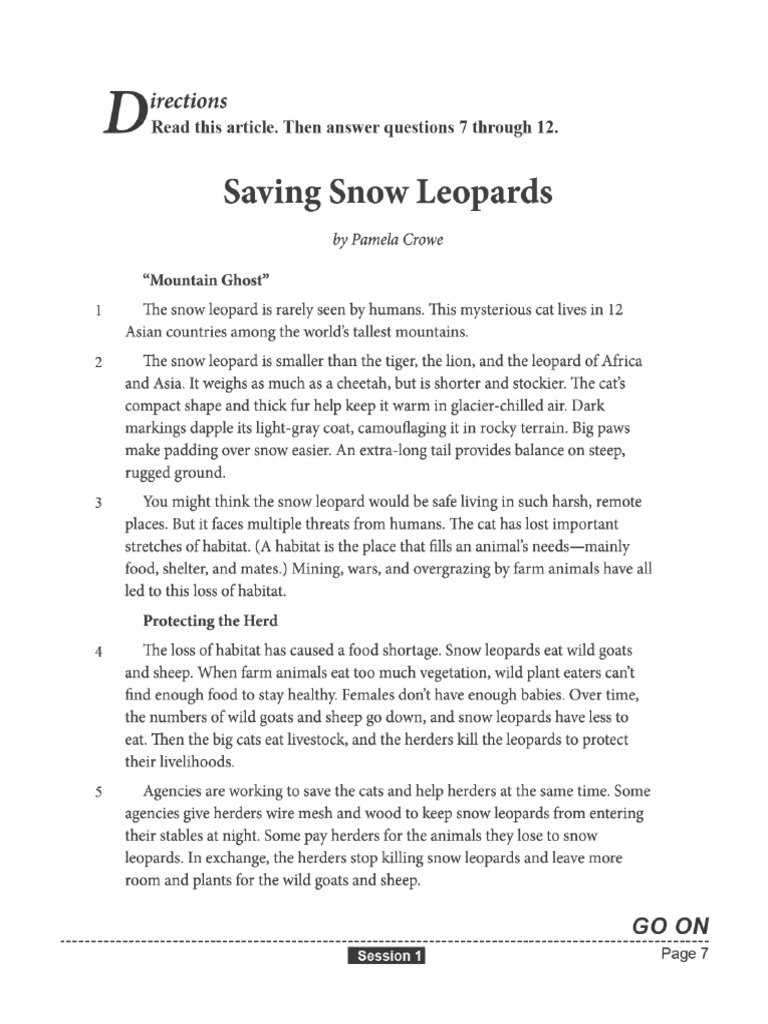 2018 Grade 4 English Language Arts Released Questions | PDF