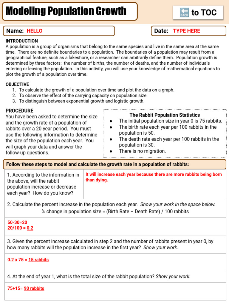 Modeling Population Growth | PDF | Population | Applied Mathematics