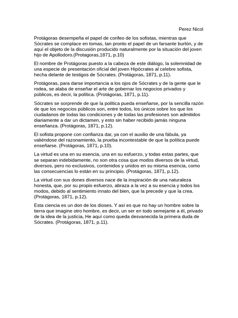 Protágoras | PDF