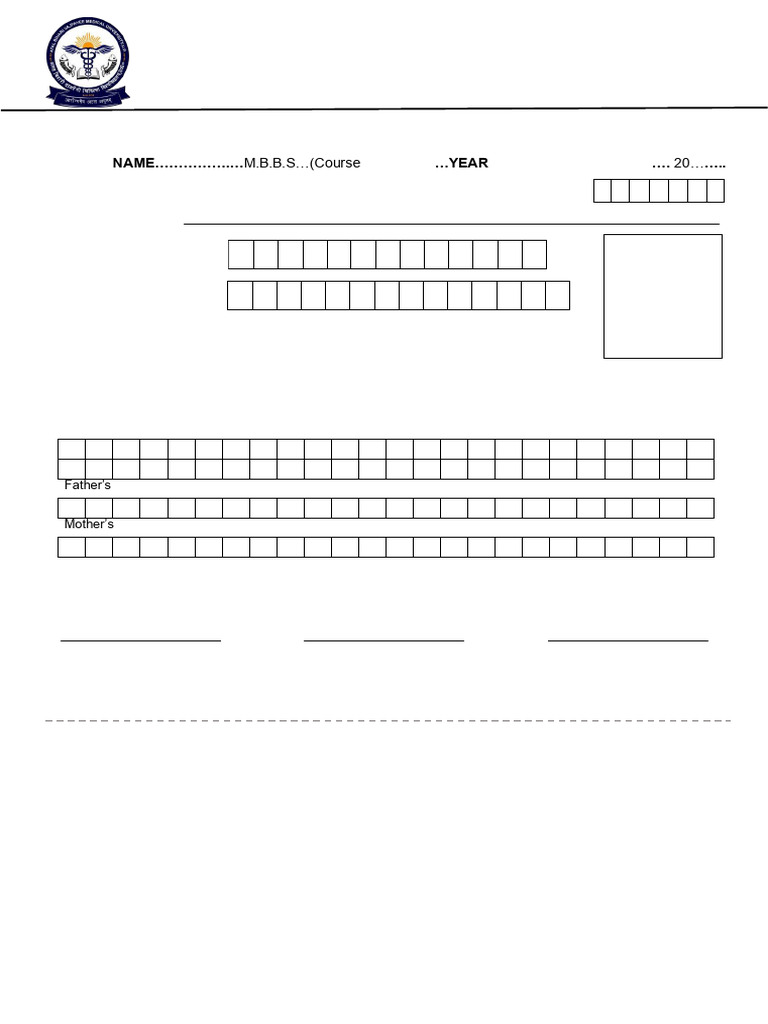 MBBS Admit Card Guidelines - ABVMUUP | PDF