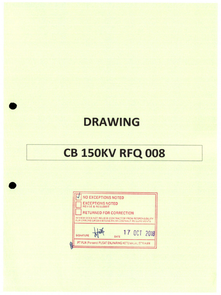 Drawing CB 150KV RFQ 008 | PDF
