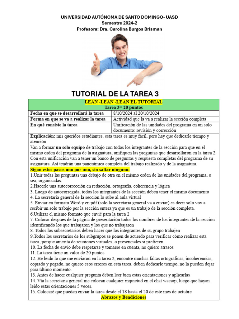 Tutorial para La Tarea 3 | PDF | Crecimiento personal y profesional
