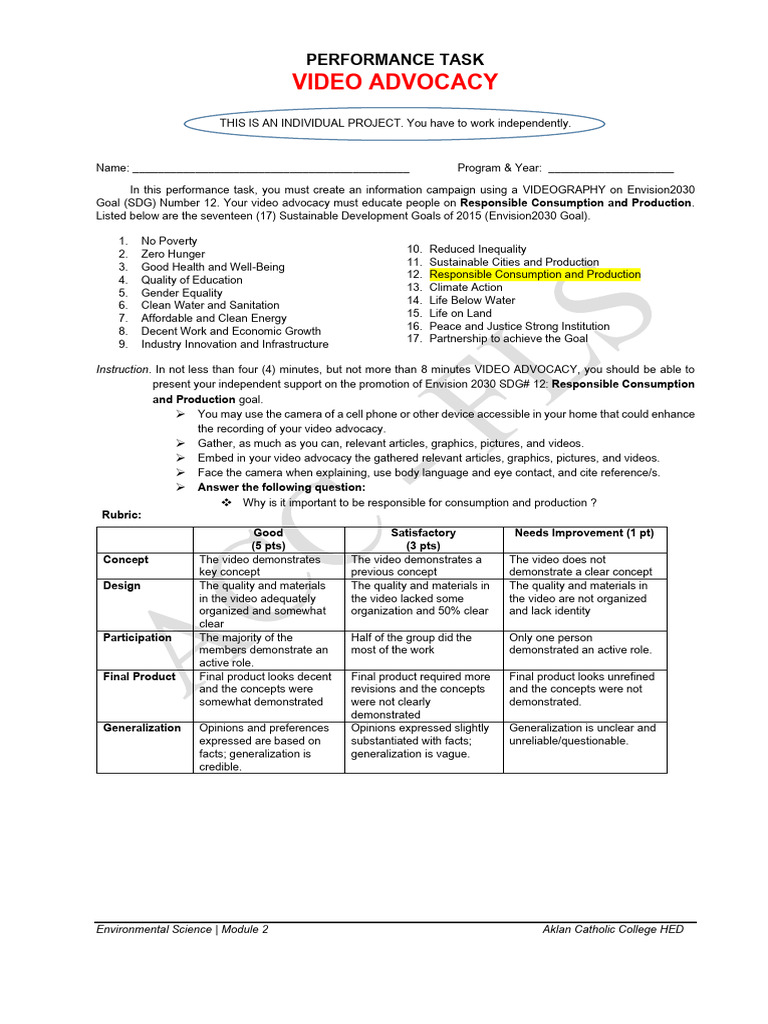 Performance Task Final Exam Gen Sci | PDF | Economic Development ...