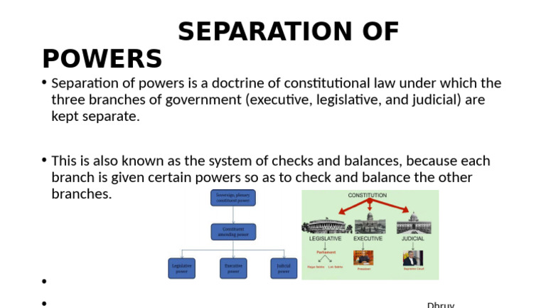 Separation of Powers | PDF