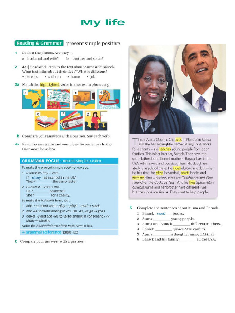 My Life - Simple Present (Positive and Negative) ... | PDF