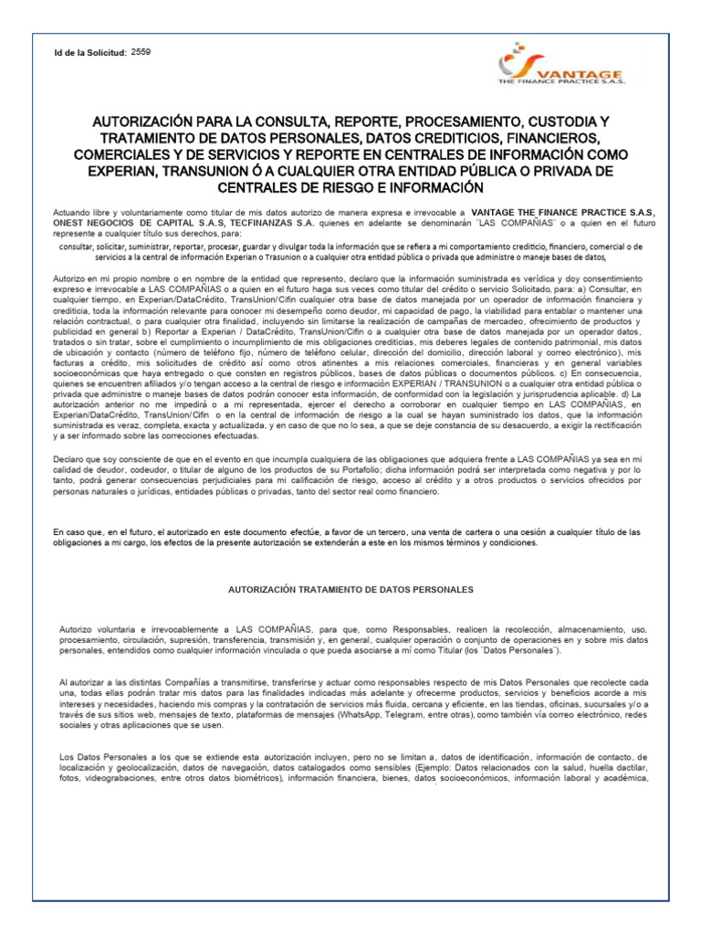 Documento VANTAGE SANDRA PALOMINO | PDF | Business