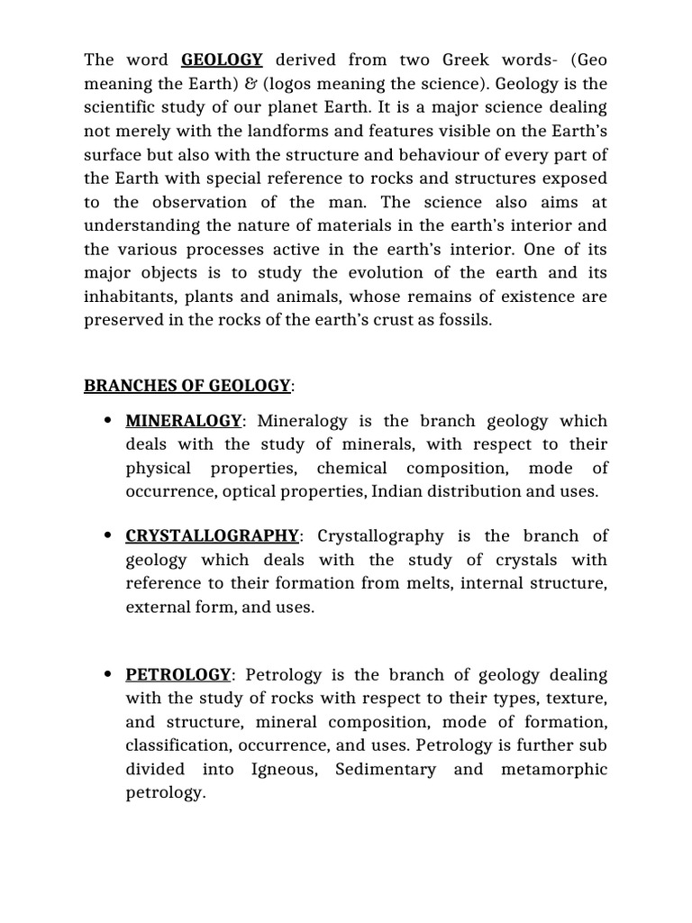 Geology: Exploring Earth's Sciences | PDF | Geology | Rock (Geology)