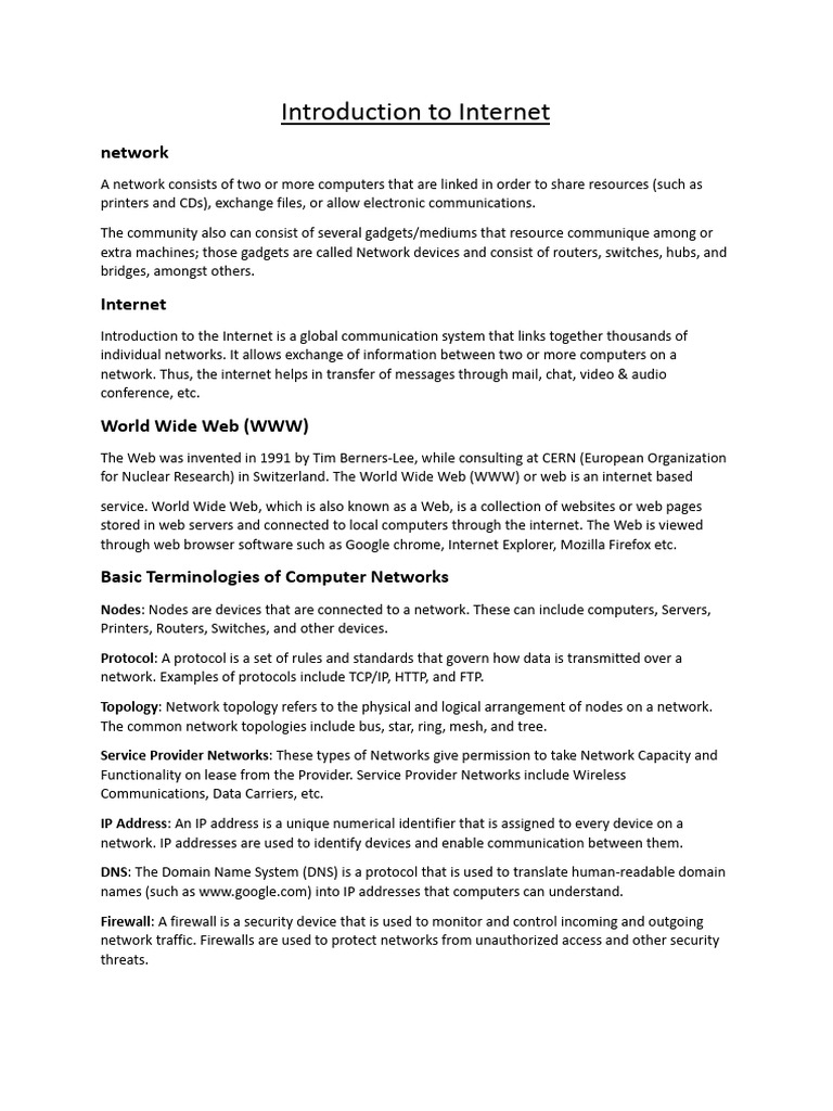 Understanding Computer Networks Basics | PDF | Computer Network ...