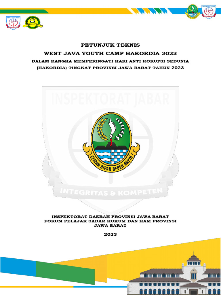 Petunjuk Teknis West Java Youth Camp Hakordia Tahun 2023 | PDF