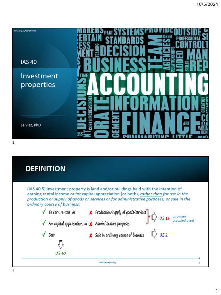 IAS 40 Investment Properties 2024 | PDF | Fair Value | International Financial Reporting Standards