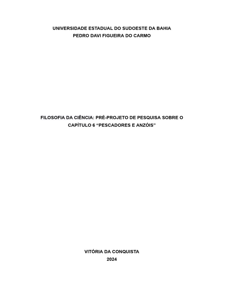 Pesquisa MTP - Pedro Davi | PDF | Science | Método científico