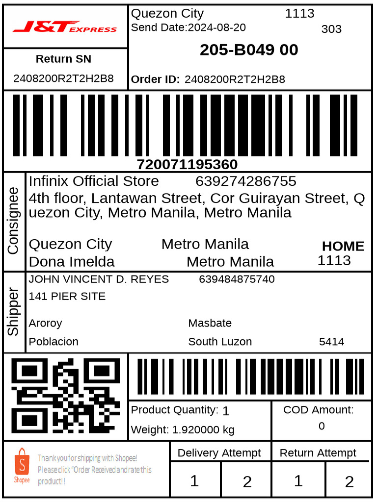 Get Return Label | PDF