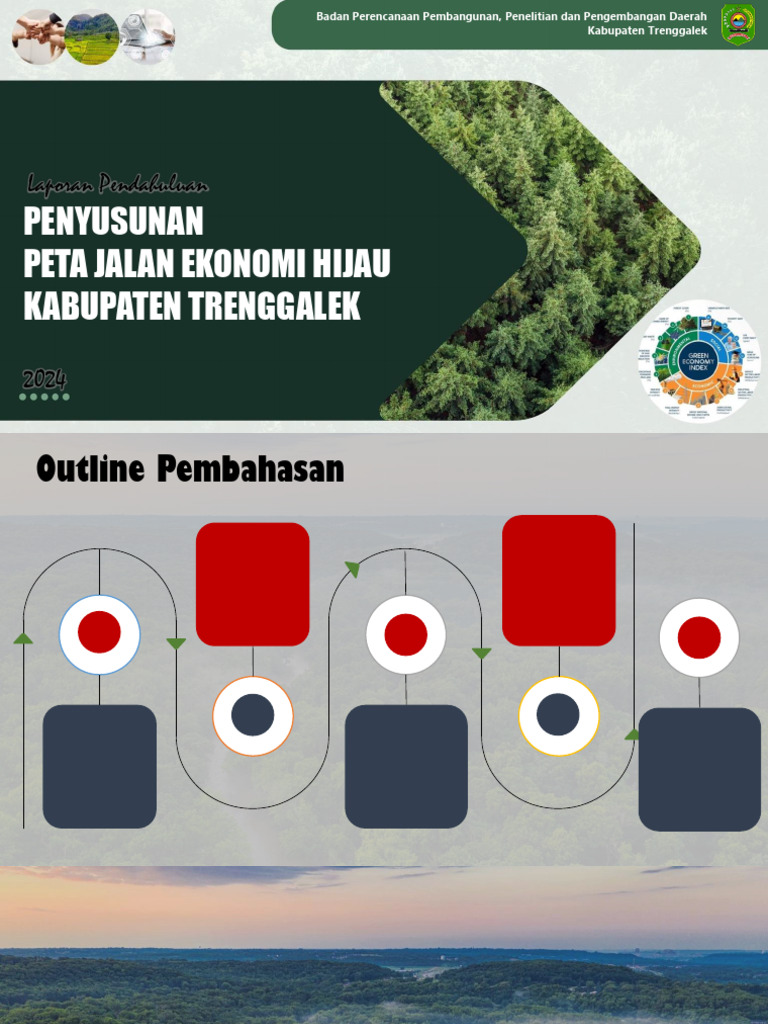 Lapdal-Peta Jalan Ekonomi Hijau Kab. Trenggalek 2024 | PDF