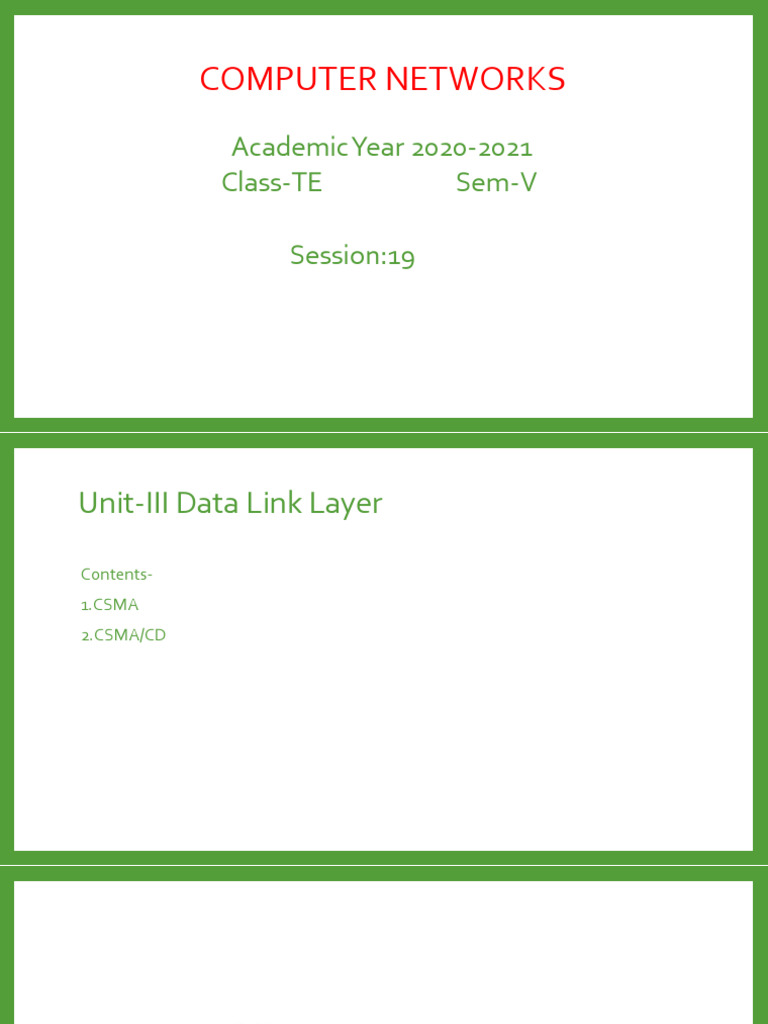 CSMA CSMACD | PDF | Telecommunications Standards | Computing