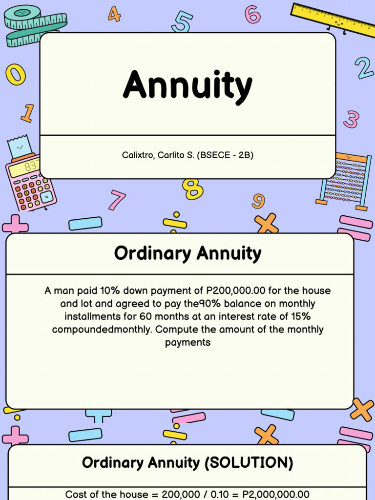 Annuities | PDF