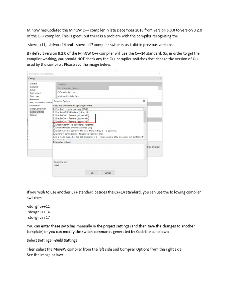 MinGW C++ Compiler Update Guide | PDF | Computers