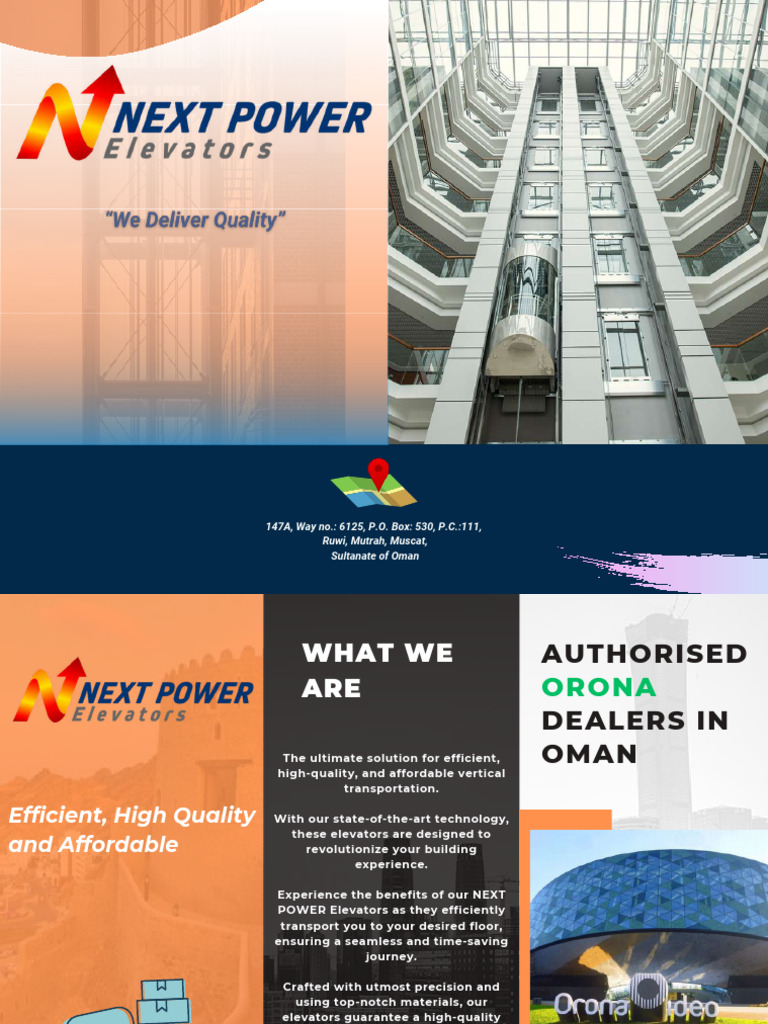 Brochure Next Power Elevators | PDF | Elevator | Safety