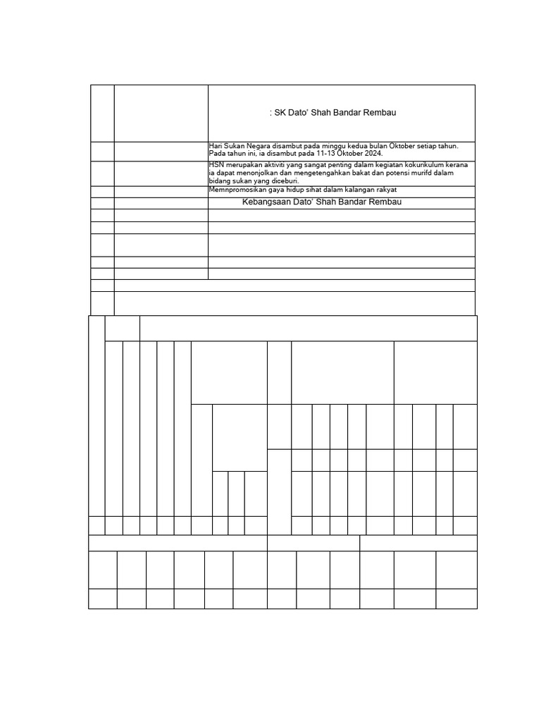 SK Dato' Shah Bandar Rembau | PDF
