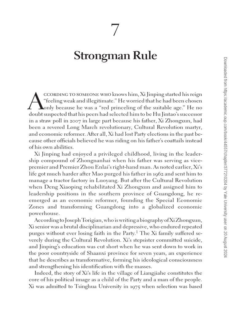 Shirk - Overreach - Strongman Rule | PDF | Hu Jintao | Xi Jinping