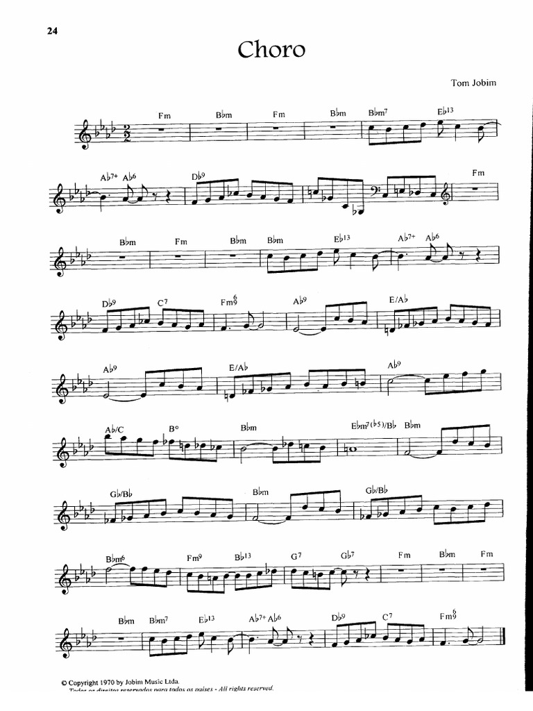 Choro - Tom Jobim | PDF