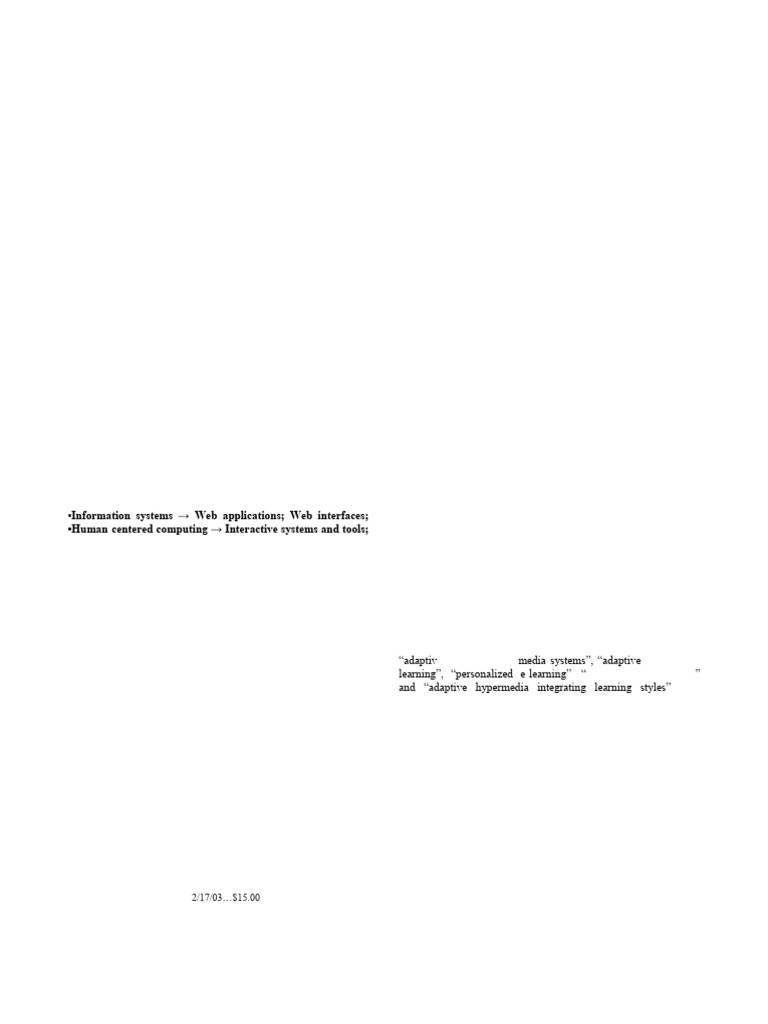 Adaptive Educational Hypermedia Systems Current Developments and ...