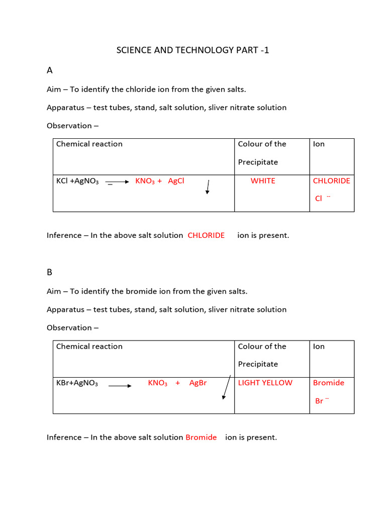 SSC Practical Answer Key | PDF | Chemical Reactions | Flowers