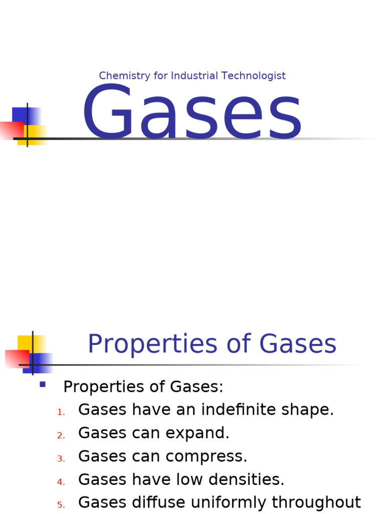05 Gases Pdf Gases Pressure