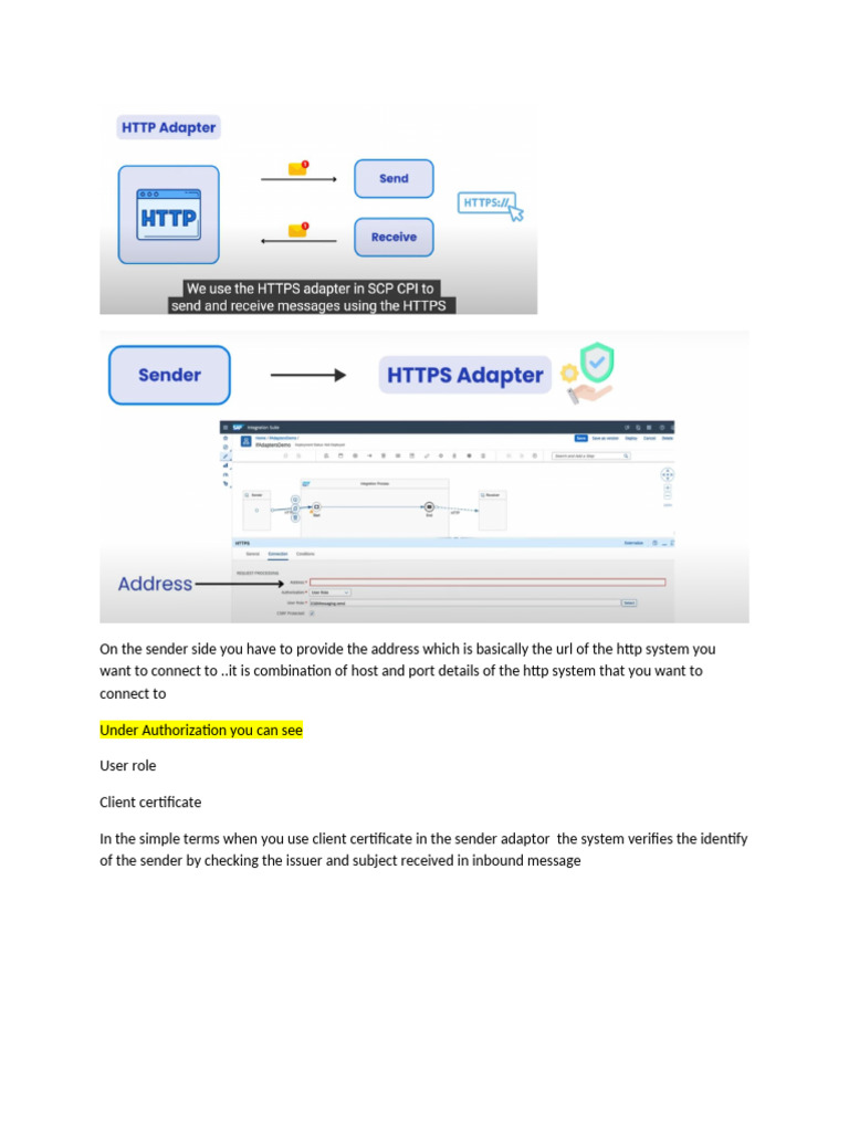 On The Sender Side You Have To Provide The Address Which Is Basically ...